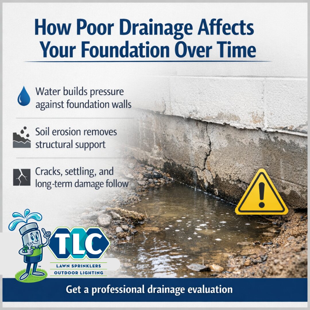 How Poor Drainage Affects Your Foundation Over Time - TLC Incorporated