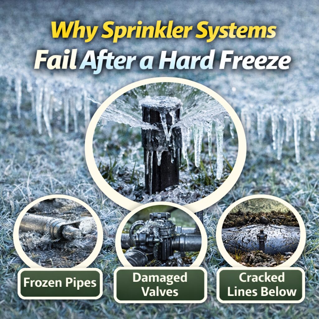 Why Sprinkler Systems Fail After a Hard Freeze - TLC Incorporated